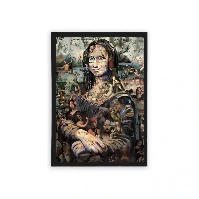 Mona Lisa 'Journey Through Art' Framed Poster|Spark Store Egypt