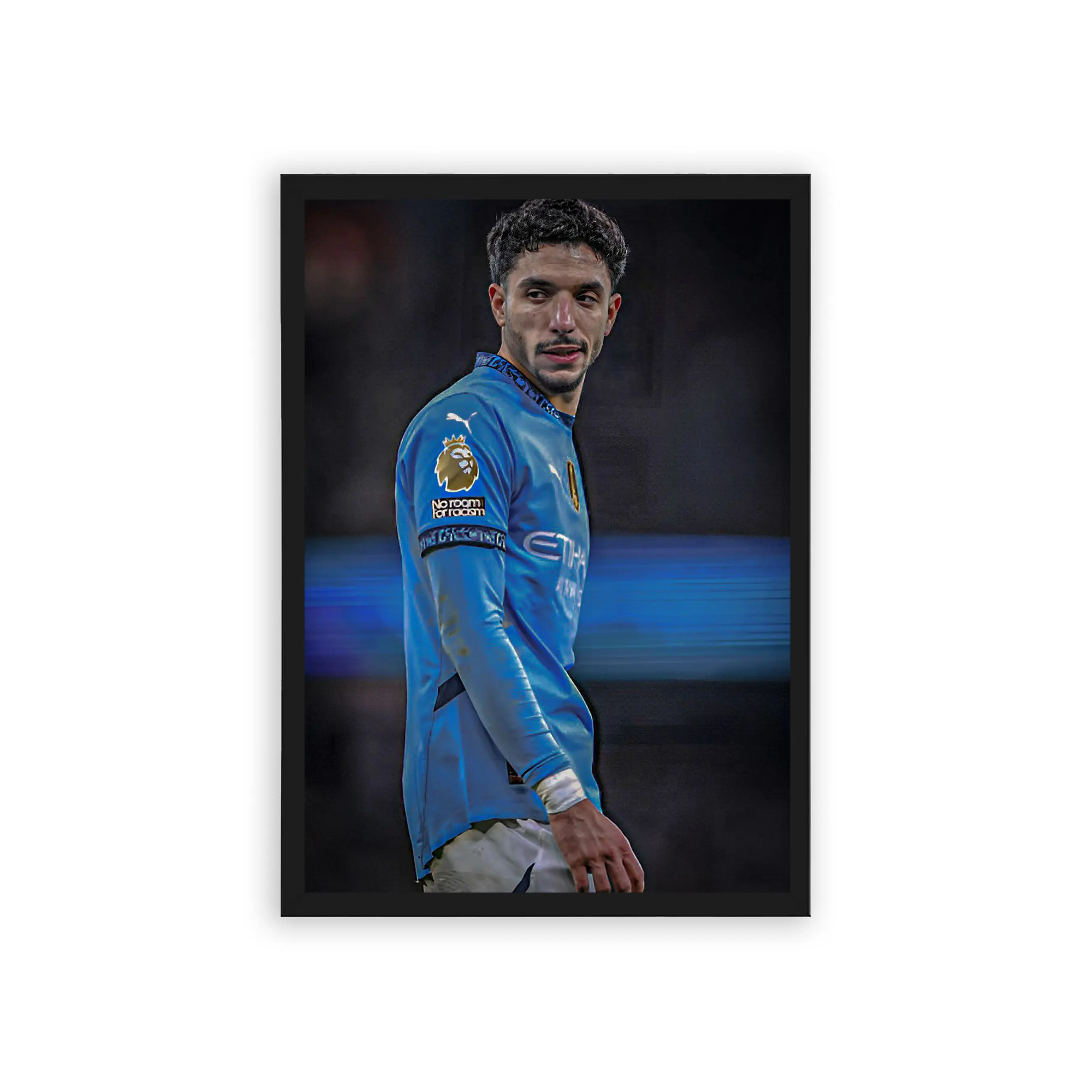 Omar Marmoush 'Skill. Speed. Goals.' Framed Poster|Spark Store Egypt