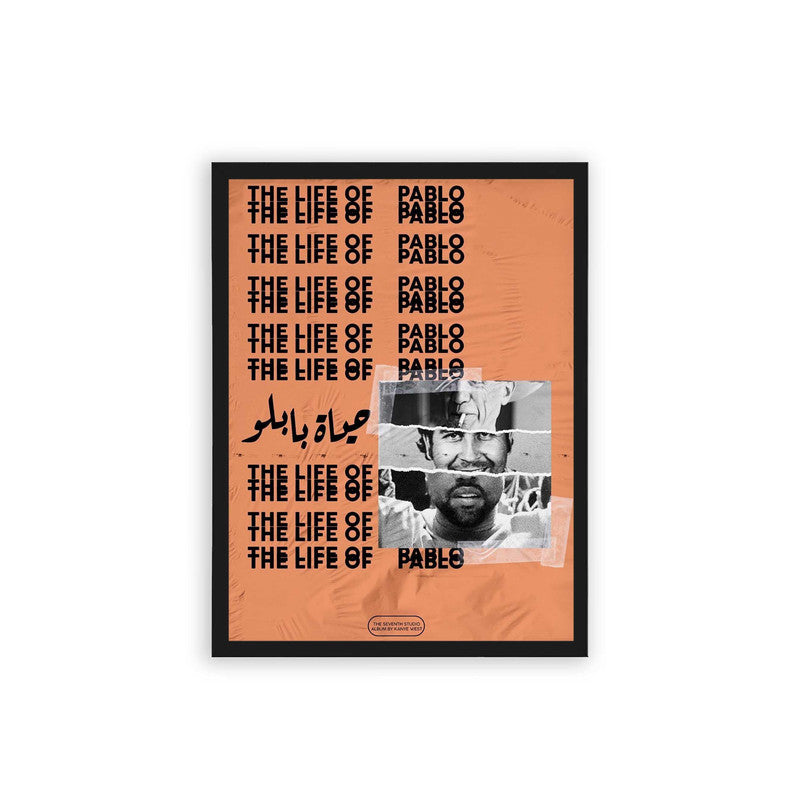 Kanye West 'Life of Pablo' Framed Poster|Spark Store Egypt