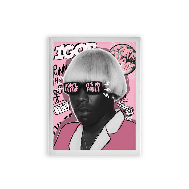 Tyler, the Creator 'Igor Graffiti' Framed Poster|Spark Store Egypt