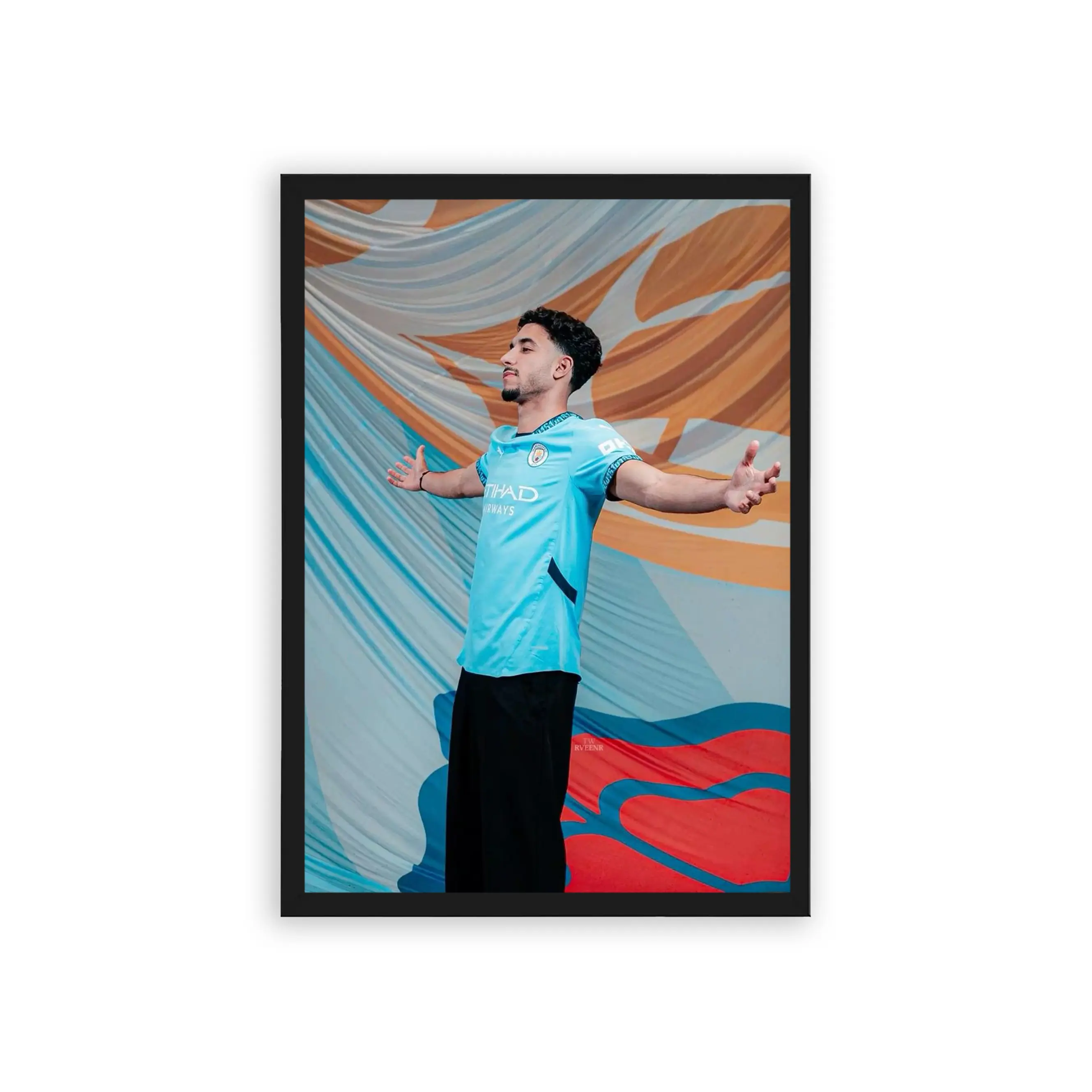 Omar Marmoush 'Unstoppable' Framed Poster|Spark Store Egypt