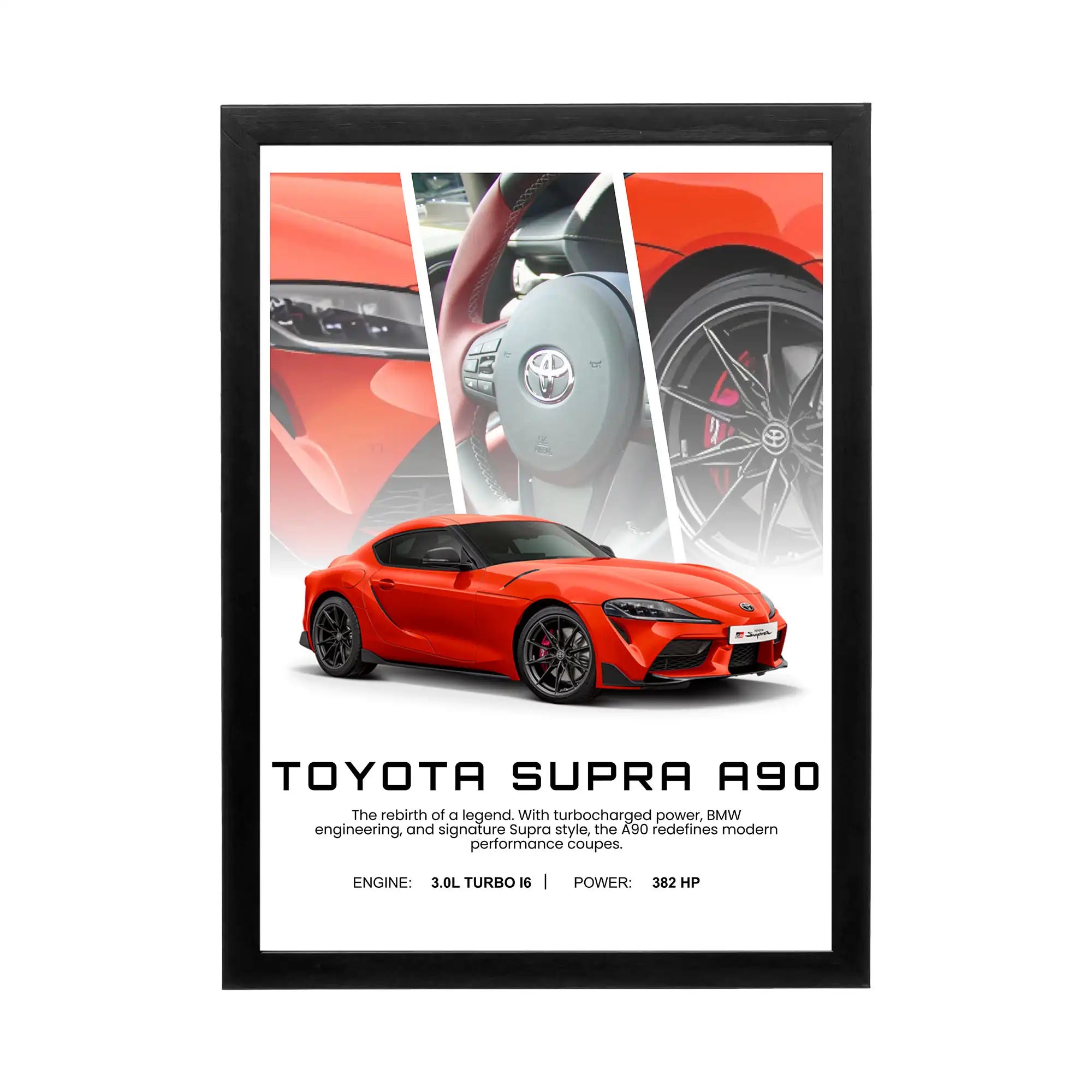 Toyota Supra A90 'The Rebirth of a Legend' Frame| Spark Store