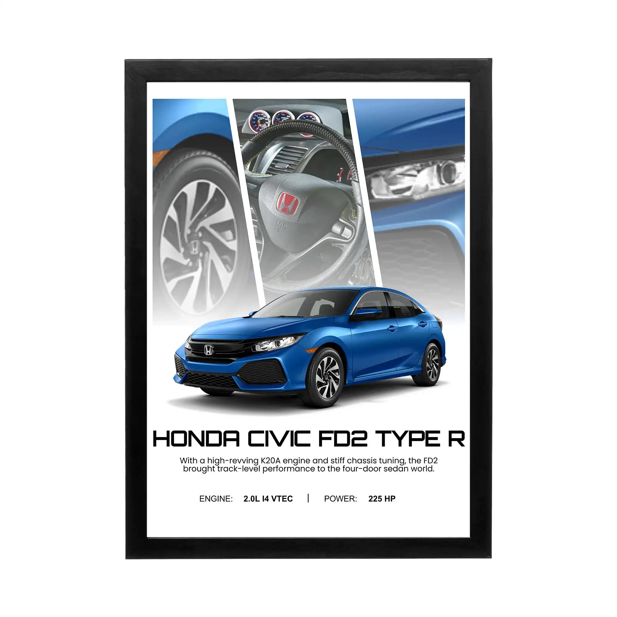 Honda Civic FD2 Type R 'Track-level Performance' Frame| Spark Store