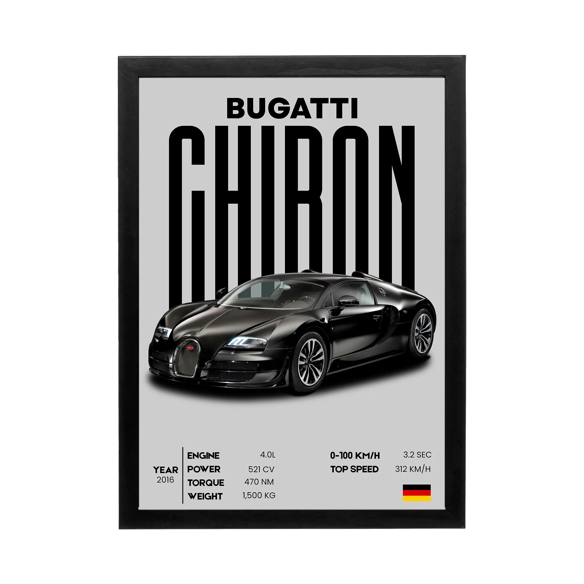 Bugatti Chiron 'Speed Demon' Frame| Spark Store