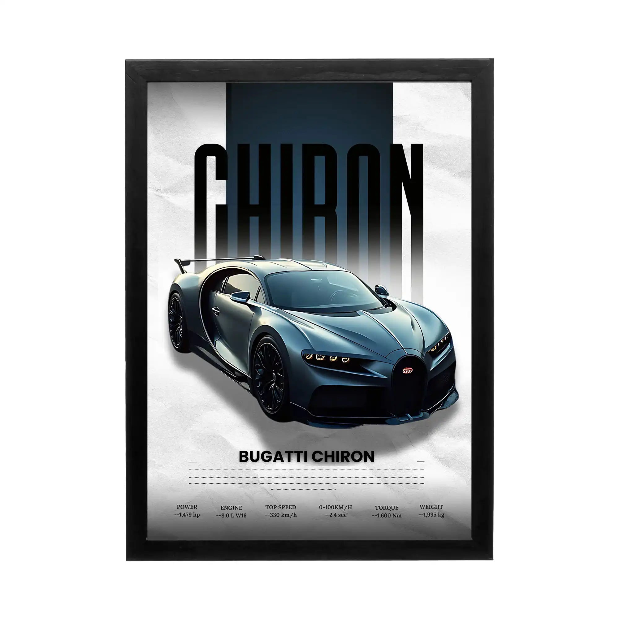 Bugatti Chiron 'Legendary Performance' Frame| Spark Store