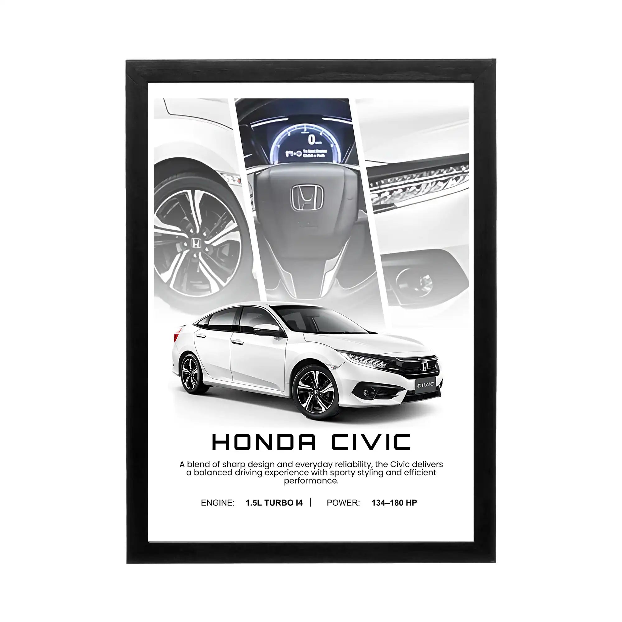 Honda Civic 'Sharp Design and Everyday Reliability' Frame| Spark Store