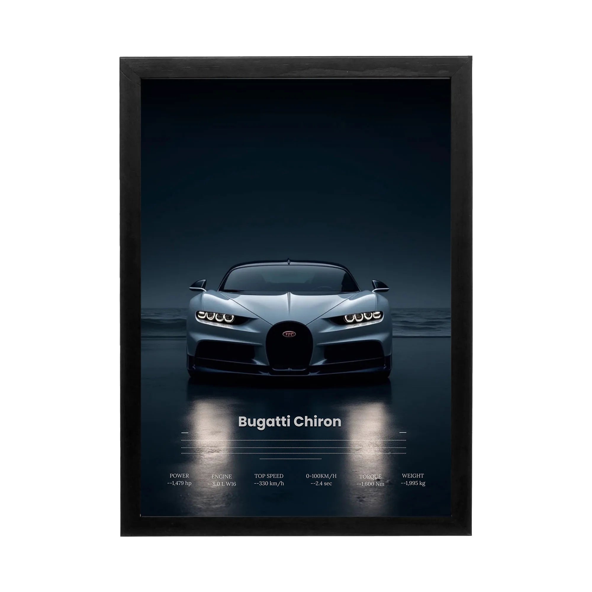 Bugatti Chiron 'Speed Icon' Frame| Spark Store