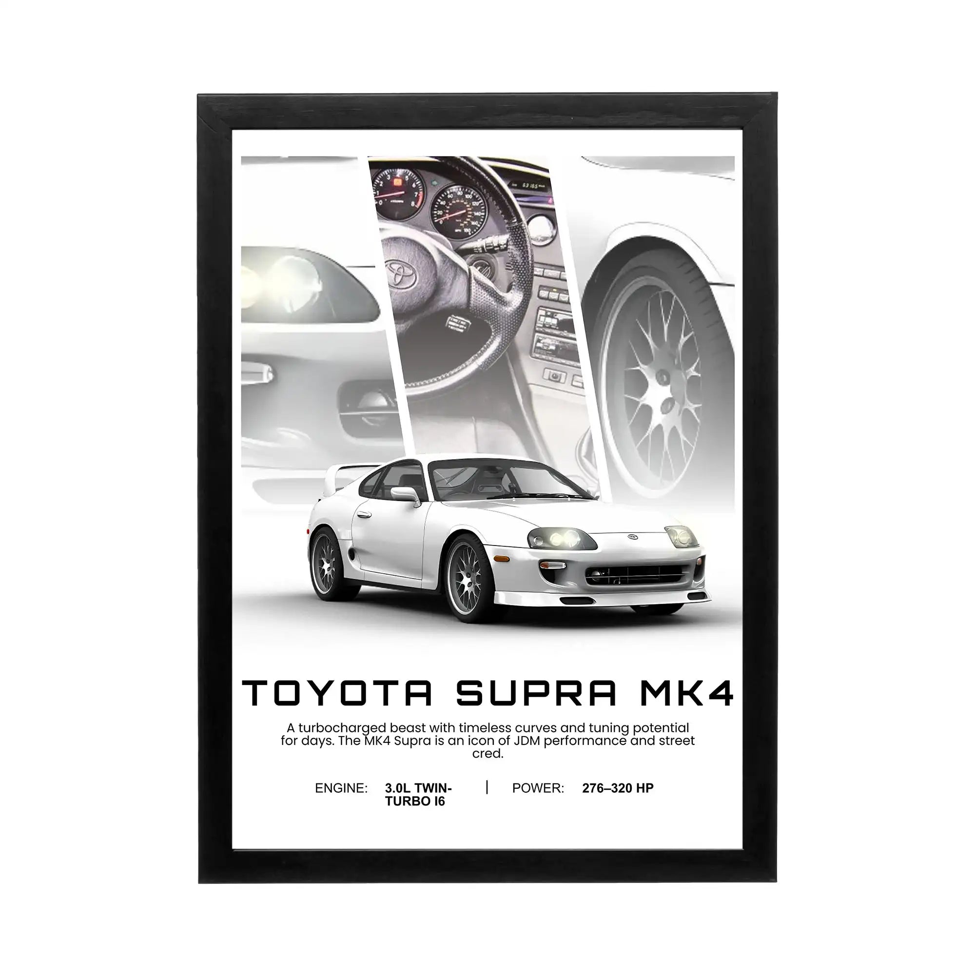 Toyota Supra MK4 'Turbocharged Beast' Frame| Spark Store