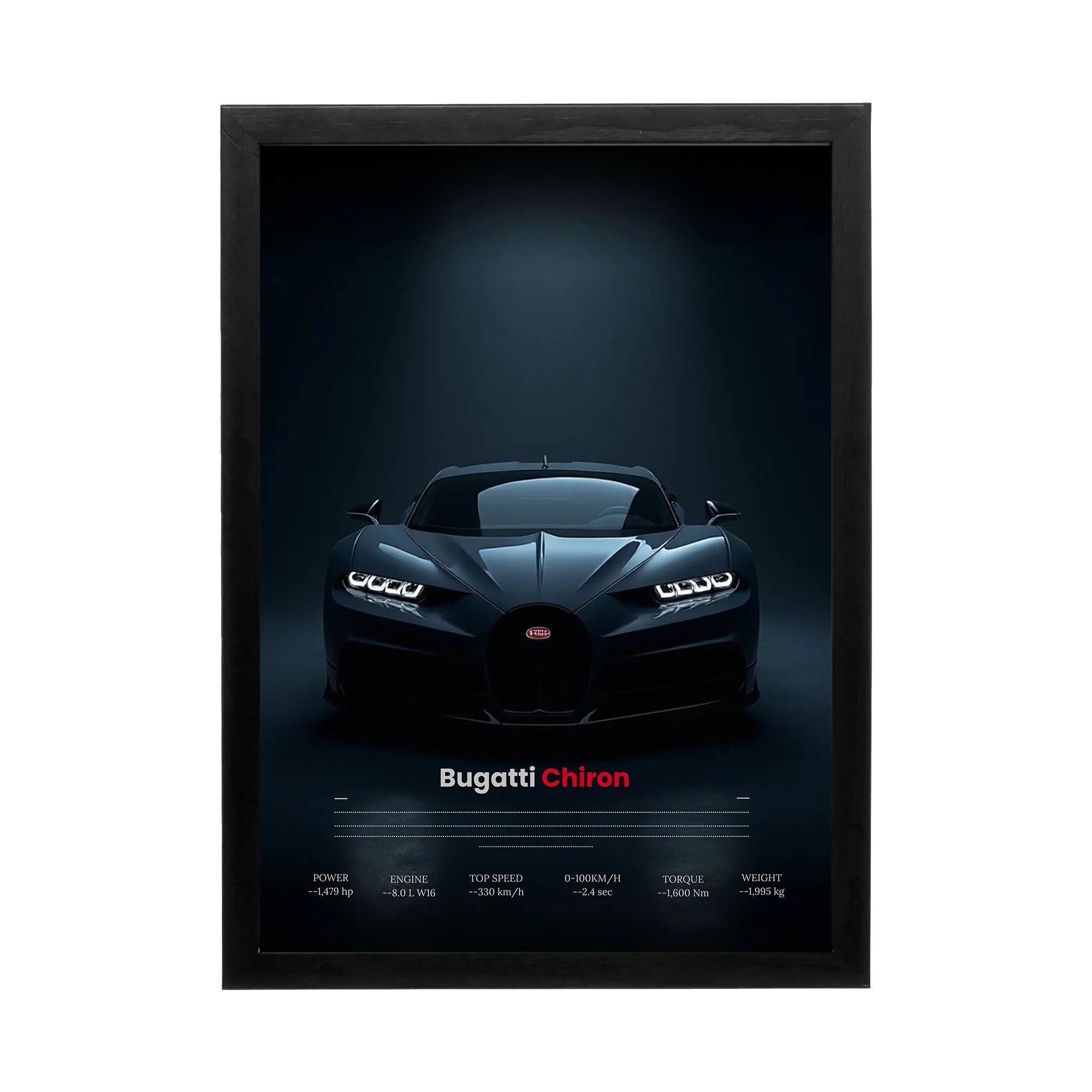 Bugatti Chiron 'The Pinnacle of Performance' Frame| Spark Store
