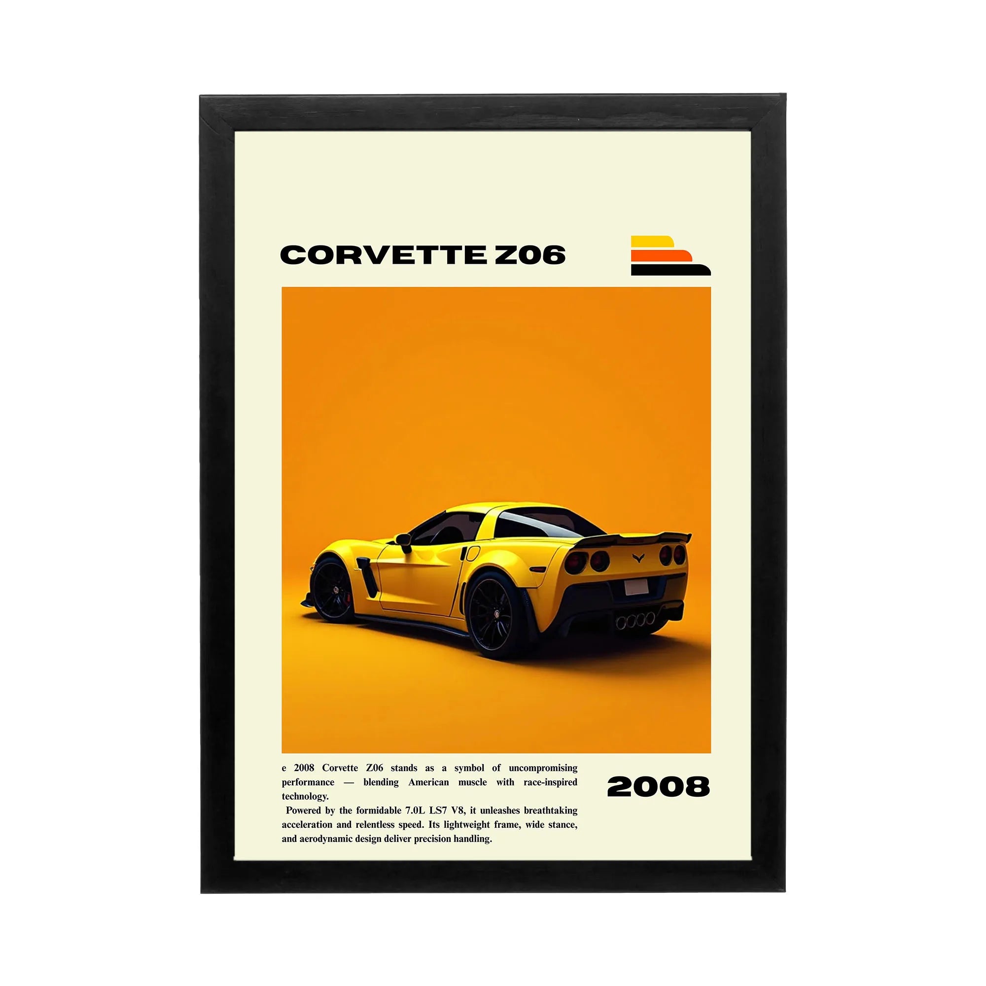 Chevrolet Corvette Z06 'Uncompromising Performance' Frame| Spark Store