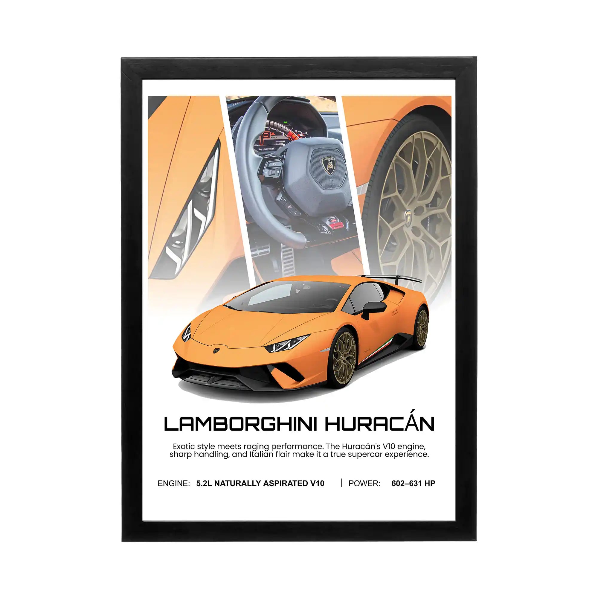 Lamborghini Huracán 'Exotic Supercar' Frame| Spark Store